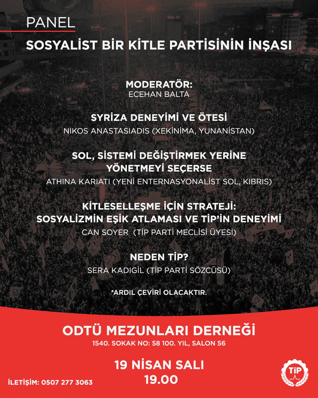 Public meeting in Ankara on Building a Socialist Mass Party organized ...