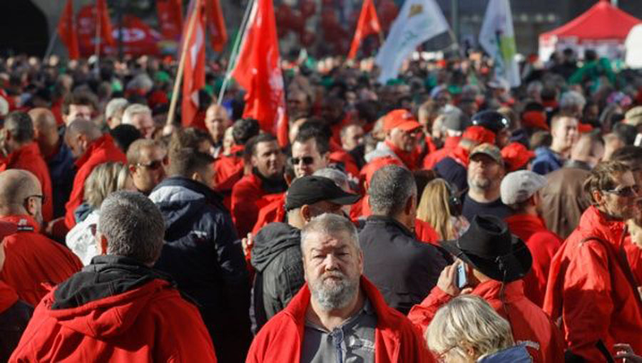 Belgique : Plus de 10 000 travailleurs à l'action syndicale du 21 ...